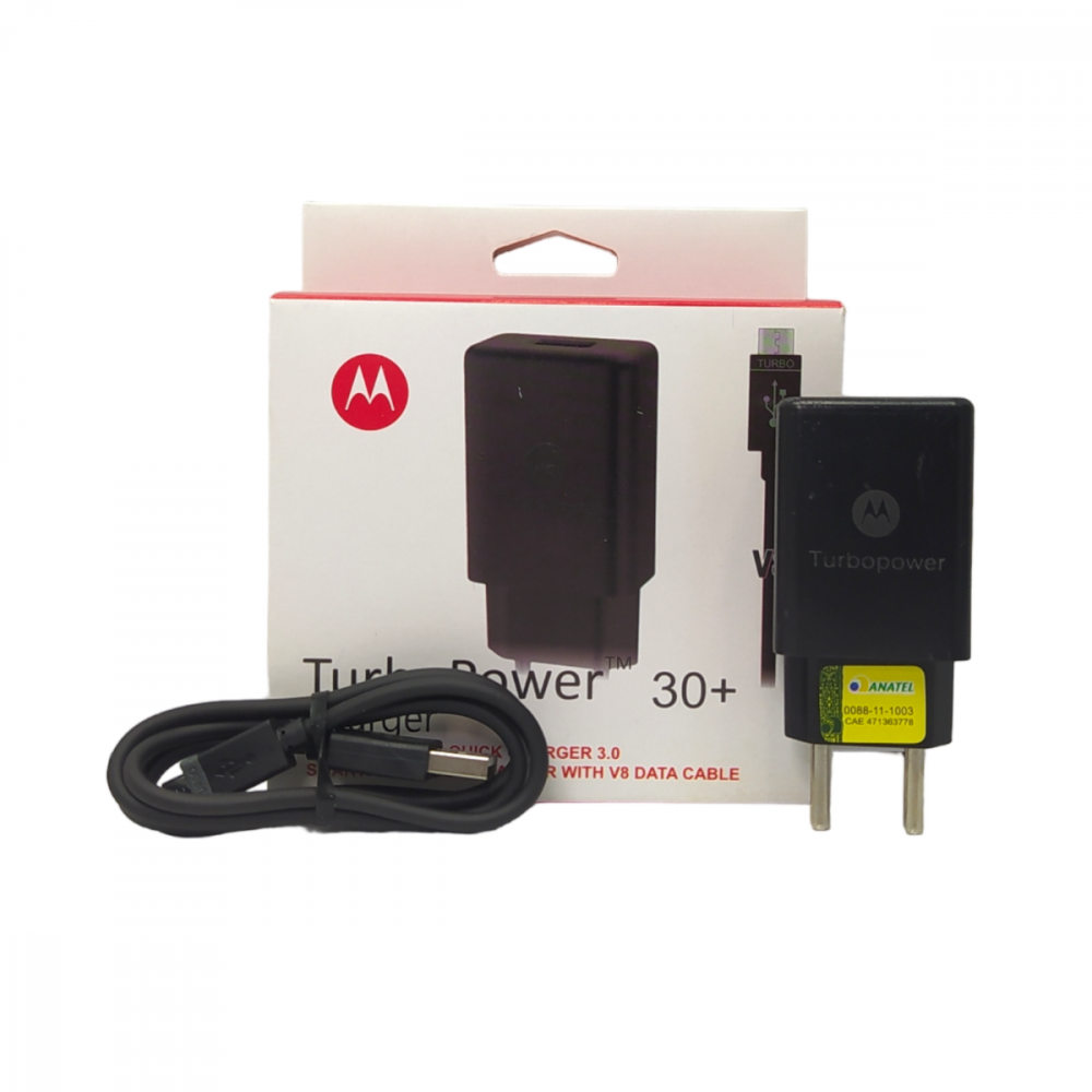 Jonh Variedades - Eletrônicos e Acessórios - Carregador Completo Turbo 30W V8 Motorola 8983N-V8 ...