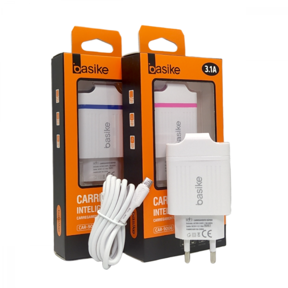 Jonh Variedades - Eletrônicos e Acessórios - Carregador Completo - Cabo Móvel 3.1A Tipo V8 e 02 ...