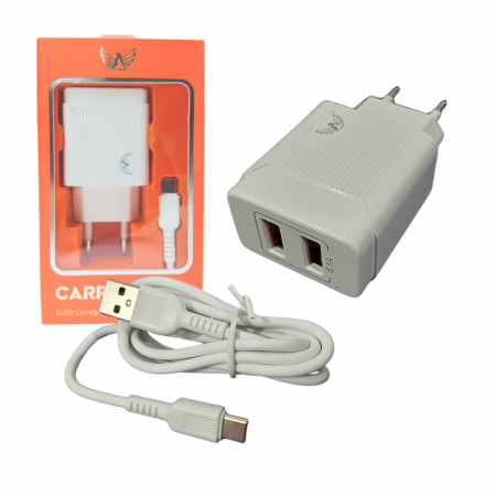 Jonh Variedades - Eletrônicos e Acessórios - Carregador Completo TIPO-C 5.1A com 02 Portas USB ...