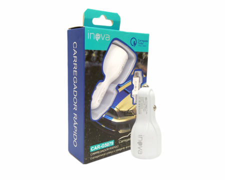 Jonh Variedades - Eletrônicos e Acessórios - Carregador Veicular 12v com 02 Portas USB com Cabo ...