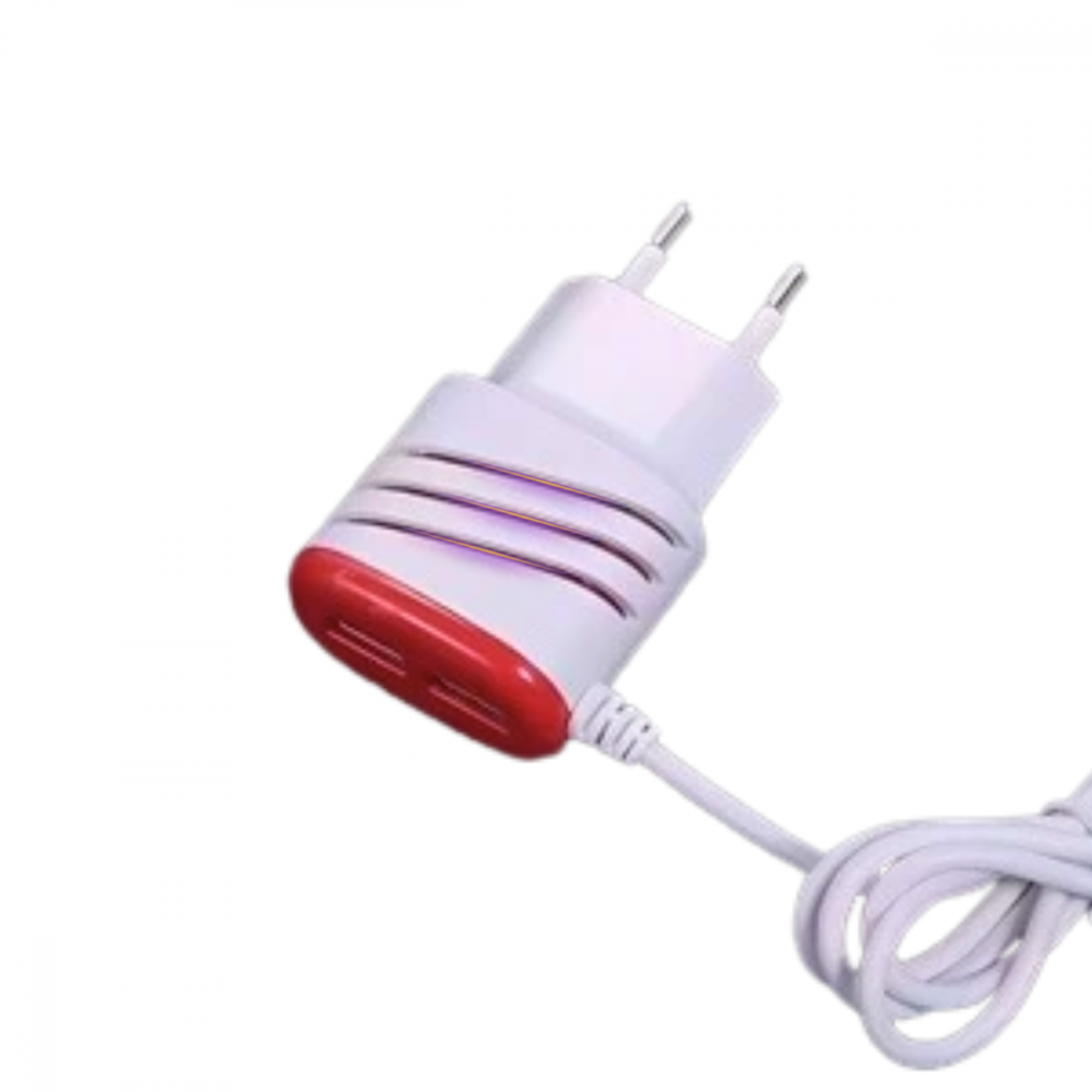 Jonh Variedades - Eletrônicos e Acessórios - Carregador Completo com LED Cabo Fixo TIPO-C 3.1A e ...