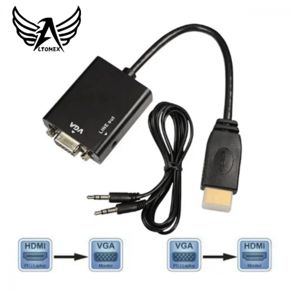Jonh Variedades, eletrônicos e acessórios - Conversor HDMI P/VGA com ...