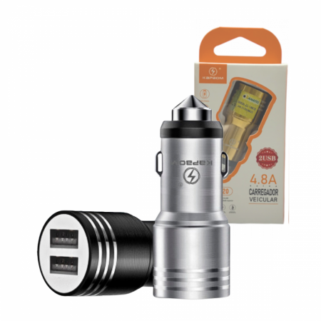 Jonh Variedades - Eletrônicos e Acessórios - Fonte Carregador Veicular 12v com 02 Portas USB 4 ...