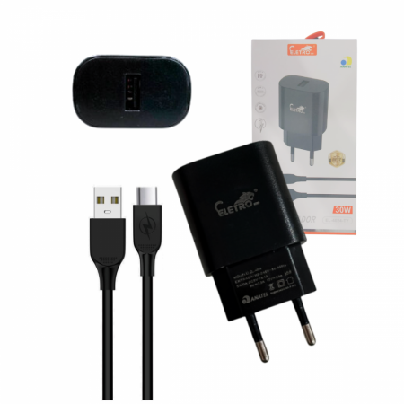 Jonh Variedades - Eletrônicos e Acessórios - -- Carregador Completo 6.1A com Cabo TIPO-C PD 30W ...